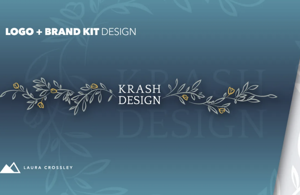 Behind the Design: the New Krash Design Logo and Brand Kit | Laura Crossley